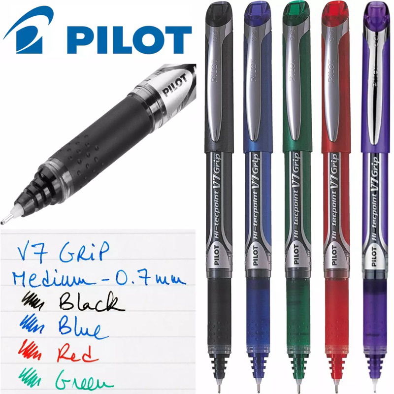 Bút mực nước nhập khẩu Nhật Bản Roller Ball Hi-Techpoint V7 Grip /BXGPN ...