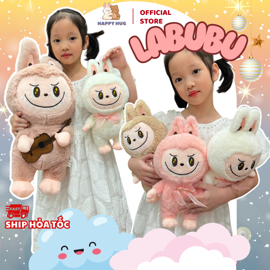 Gấu bông Thỏ Labubu Popmart The Monster Cry Baby dễ thương quà tặng dễ ...