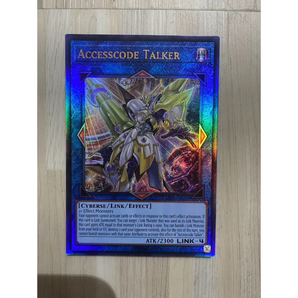 es01 ultra secret rare [ Dưa Hấu Yugioh ] Lá bài thẻ Accesscode Talker - Tặng bọc bài nhựa bảo ...
