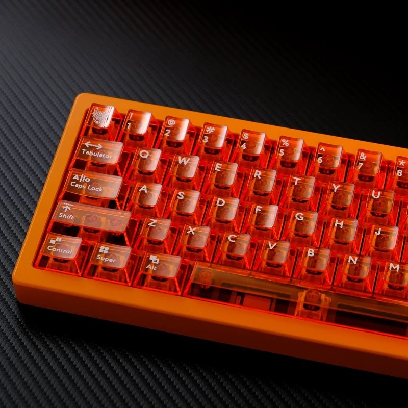 Keycap Aifei Red Clear PC | Cherry profile 114 nút xuyên led | DoubleT ...