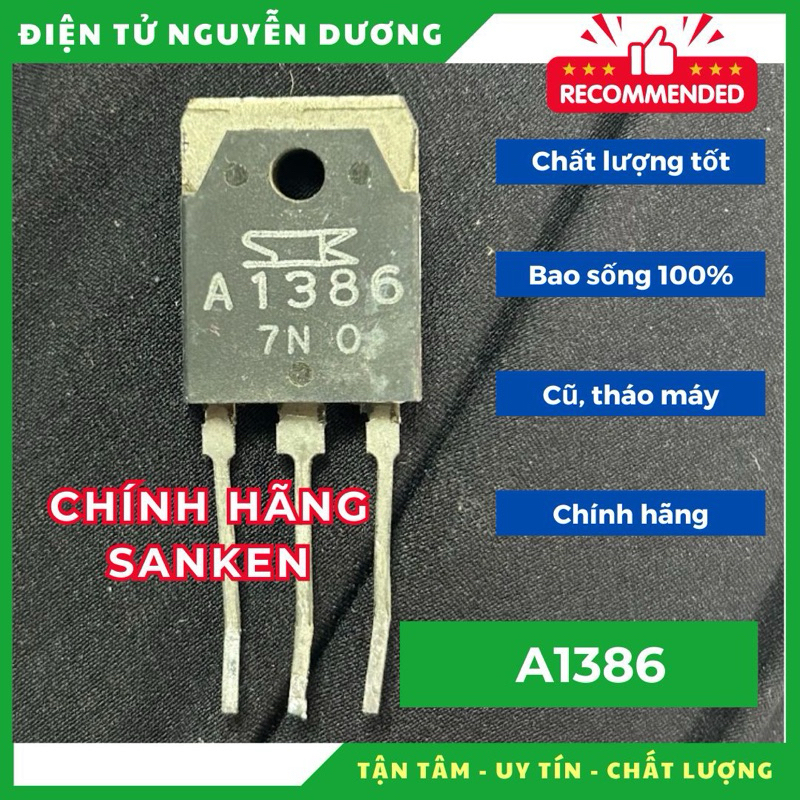 Transistor sò âm thanh Sanken A1386 chính hãng tháo máy chất lượng tốt ...
