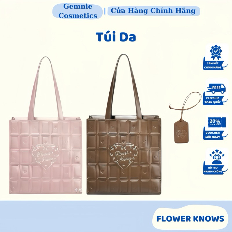 Túi Xách Da FLOWER KNOWS Chocolate/Kỉ Niệm | Shopee Việt Nam