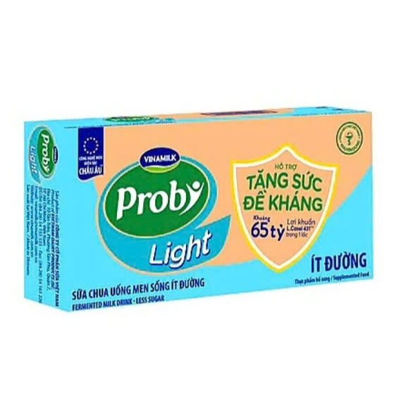 THÙNG 24 CHAI SỮA CHUA UỐNG PROBI ÍT ĐƯỜNG - LỐC 5 CHAI 65ML | Shopee ...