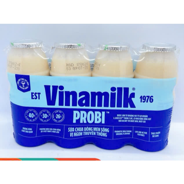 LỐC 4 CHAI CHUA UỐNG PROBI 130ML (ĐỦ VỊ) | Shopee Việt Nam