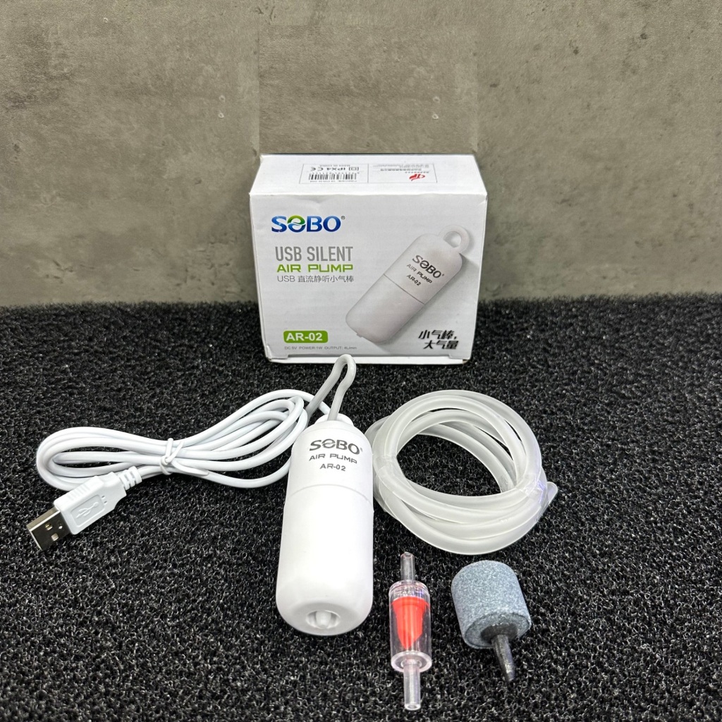 Máy thổi hòa tan khí oxi mini SOBO AR-02 USB dùng cho hồ cá. | Shopee ...