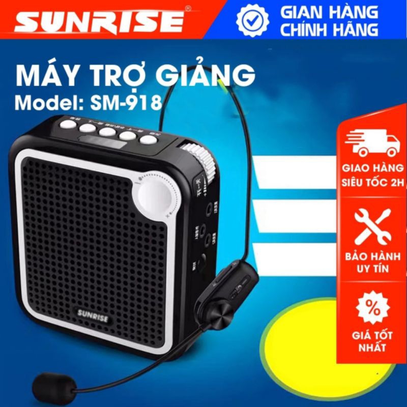 [LỖI 1 ĐỔI 1]Loa máy trợ giảng không dây chính hãng sunrise SM-918 sóng ...