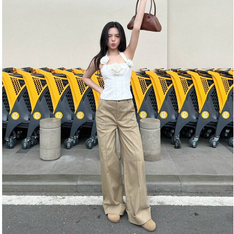 MÌ - QUẨN KIỂU PHỐI LY GIỮA - JODIE PANTS | Shopee Việt Nam