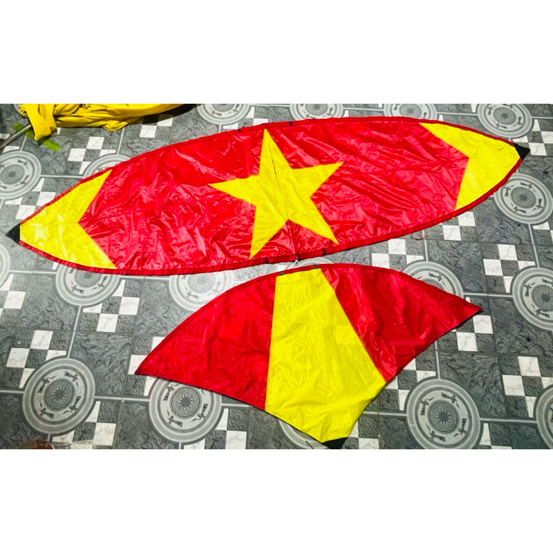Áo diều cờ đỏ vải rip 1 may rích rắc | Shopee Việt Nam