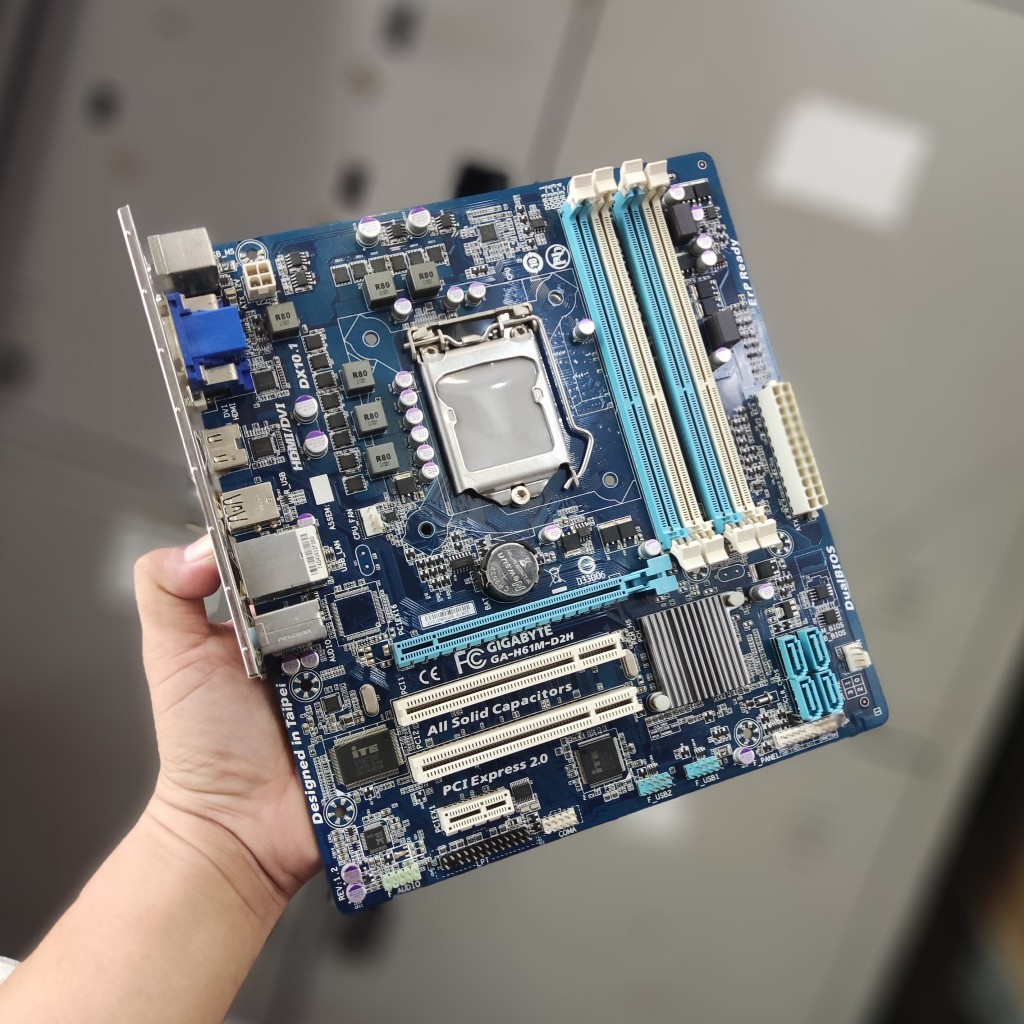 Main - Bo mạch chủ Giga H61 socket 1155, hỗ trợ CPU Intel Pentium G i3 ...