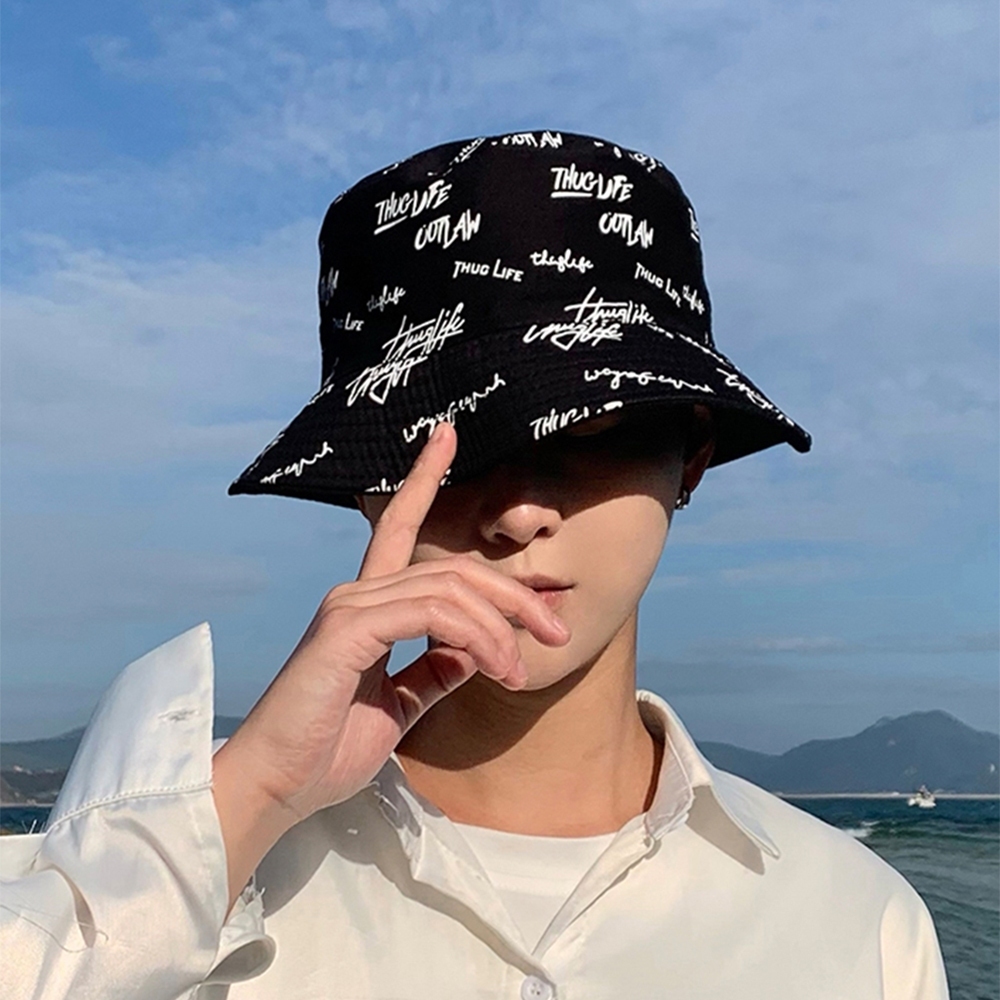 Mũ Bucket THUG LIFE 2 Mặt Thay Đổi, Nón Bucket Nam Nữ Thời Trang Hai ...