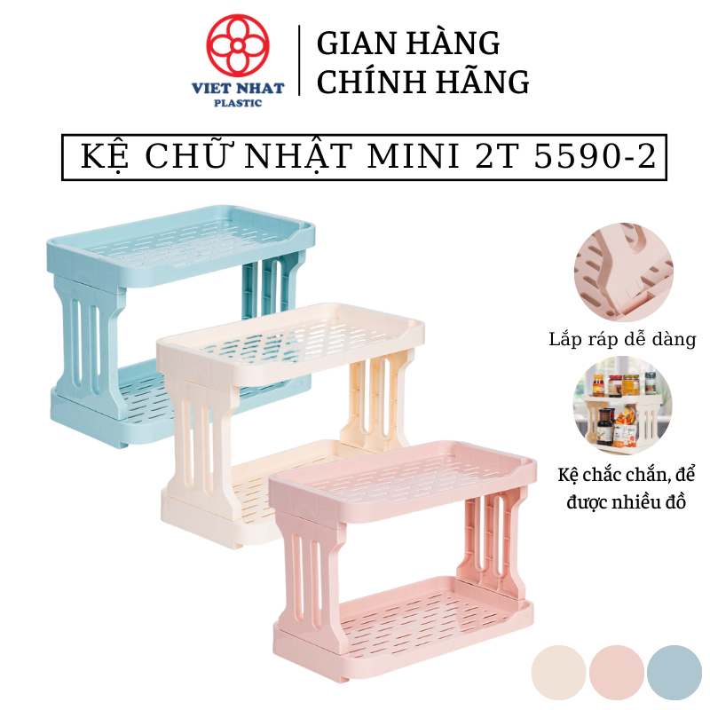Kệ Nhựa Mini 2 Tầng Lắp Ghép Đựng Đồ Dùng Học Tập, Gia Vị Nhà Bếp 5590 ...