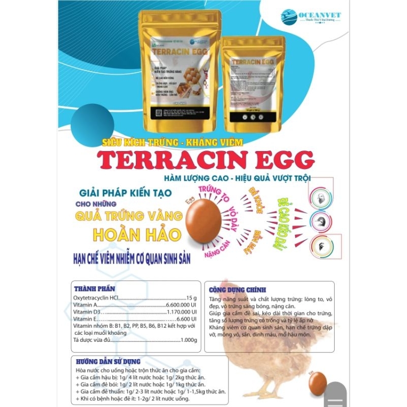 TERRACIN EGG ( chính hãng)1 kg tăng tỉ lệ đẻ, tăng sản lượng trứng ...