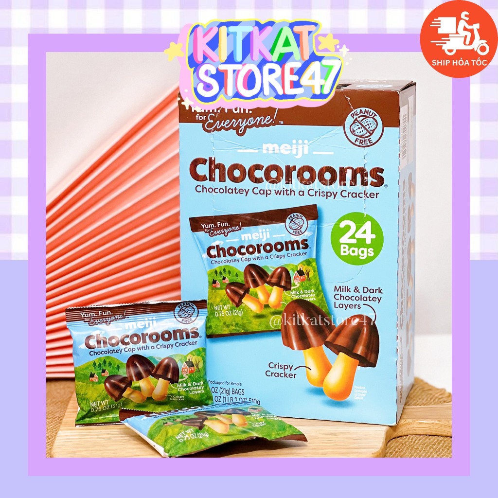 BÁNH SOCOLA NẤM MEIJI CHOCOROOMS SẢN XUẤT TẠI NHẬT BẢN🍄 | Shopee Việt Nam