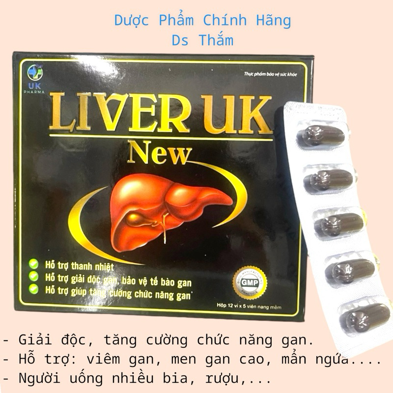 Viên uống bổ gan, giải độc gan LIVER UK New ( hộp 60 viên ) | Shopee ...