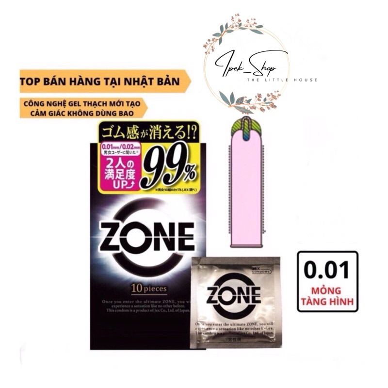 Bao cao su JEX ZONE Siêu mỏng trơn 0,01mm màu hồng quyến rũ - Hộp 10 Pcs - Ipek_Shop | Shopee ...