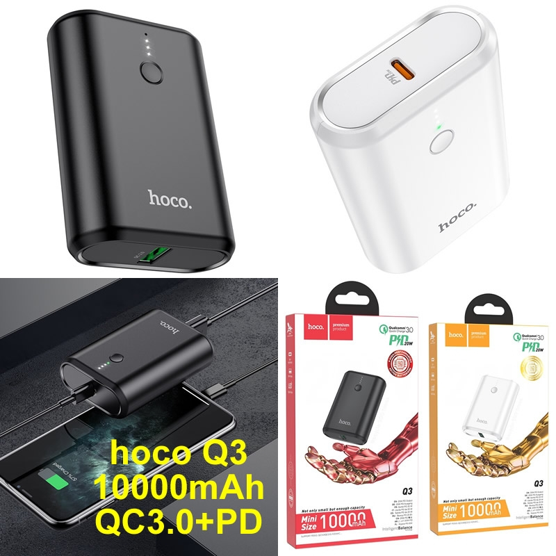 Pin dự phòng sạc nhanh 20W Hoco Q3 và Q3 Pro có led 10.000mah chính hãng | Shopee Việt Nam