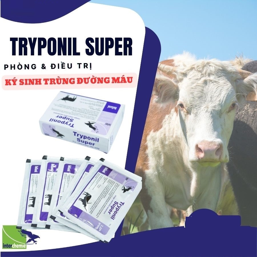 Thuốc thú y Interchemie 1 hộp 10 gói TRYPONIL/TRYPONIL SUPER 2.36 g ...