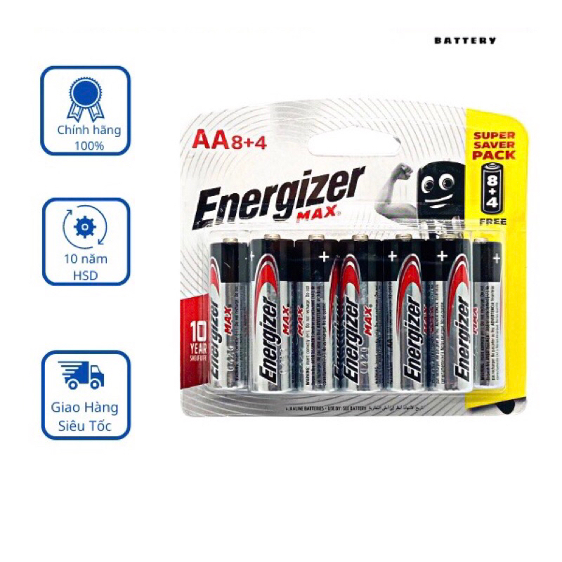 Pin Energizer AA/AAA 1,5 V Siêu Bền , Không chảy nước Hàng Chính hãng ...