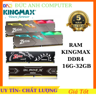 Ram Máy Tính KINGMAX DDR 4—16G /32GBBus 2666 /3200/3600 – chính hãng ...