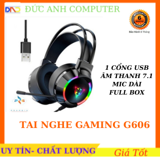 Tai Nghe Gaming Chụp Tai G606, Tai Nghe Máy Tính Có Mic, Jack Cắm USB ...