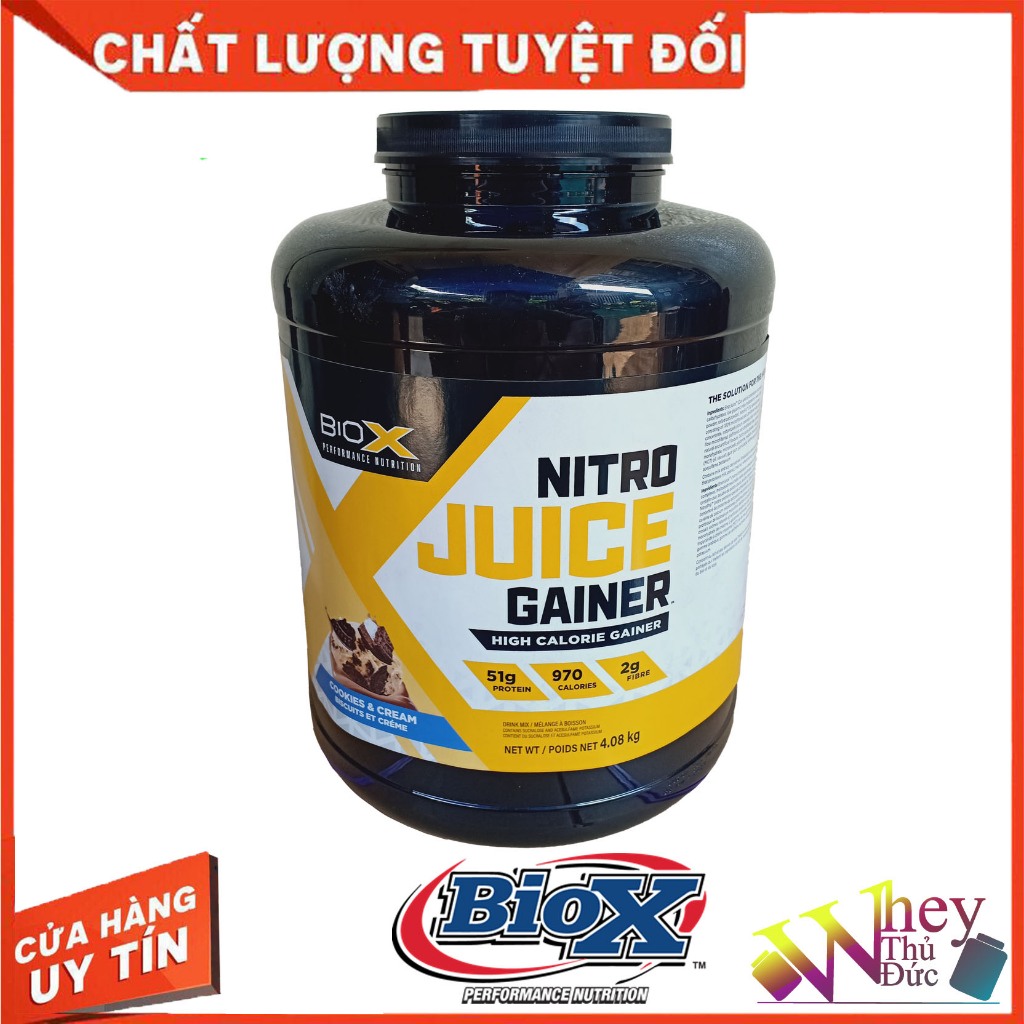 (Mass 4KG) Nitro Juice Gainer Biox - Sữa Mass Tăng cân tăng cơ BIOX ...