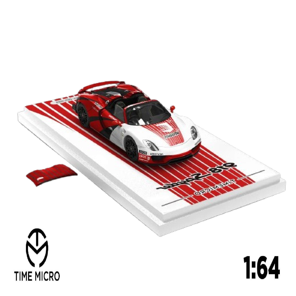Mô hình xe Porsche 918 Red Le Mans Livery - Time Micro tỉ lệ 1:64 ...