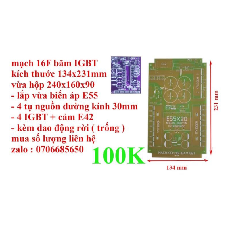 MẠCH 16F BĂM IGBT | Shopee Việt Nam