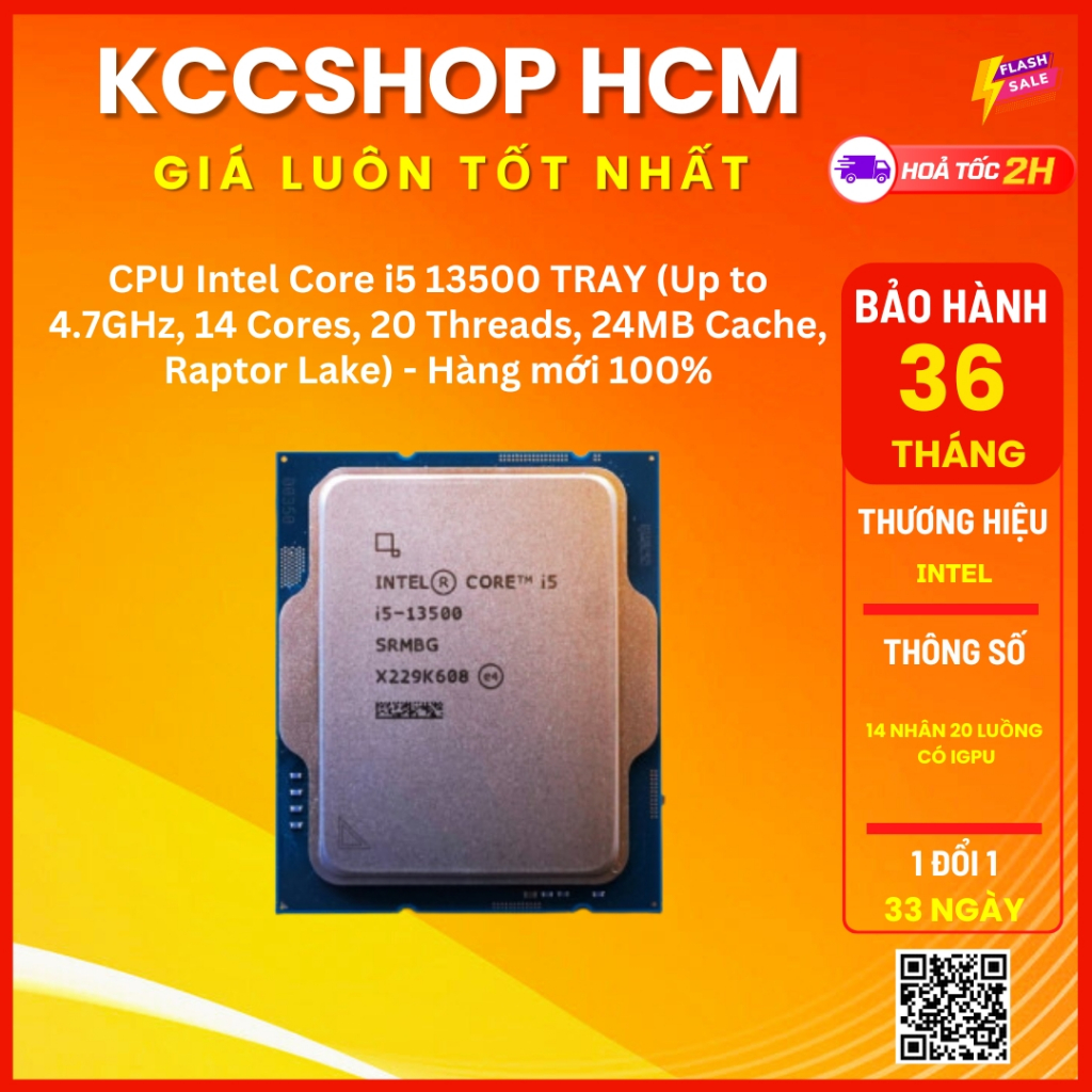 CPU Intel Core i5 12400F 12400 13400F 13400 13500 Tray Bảo hành 36 ...