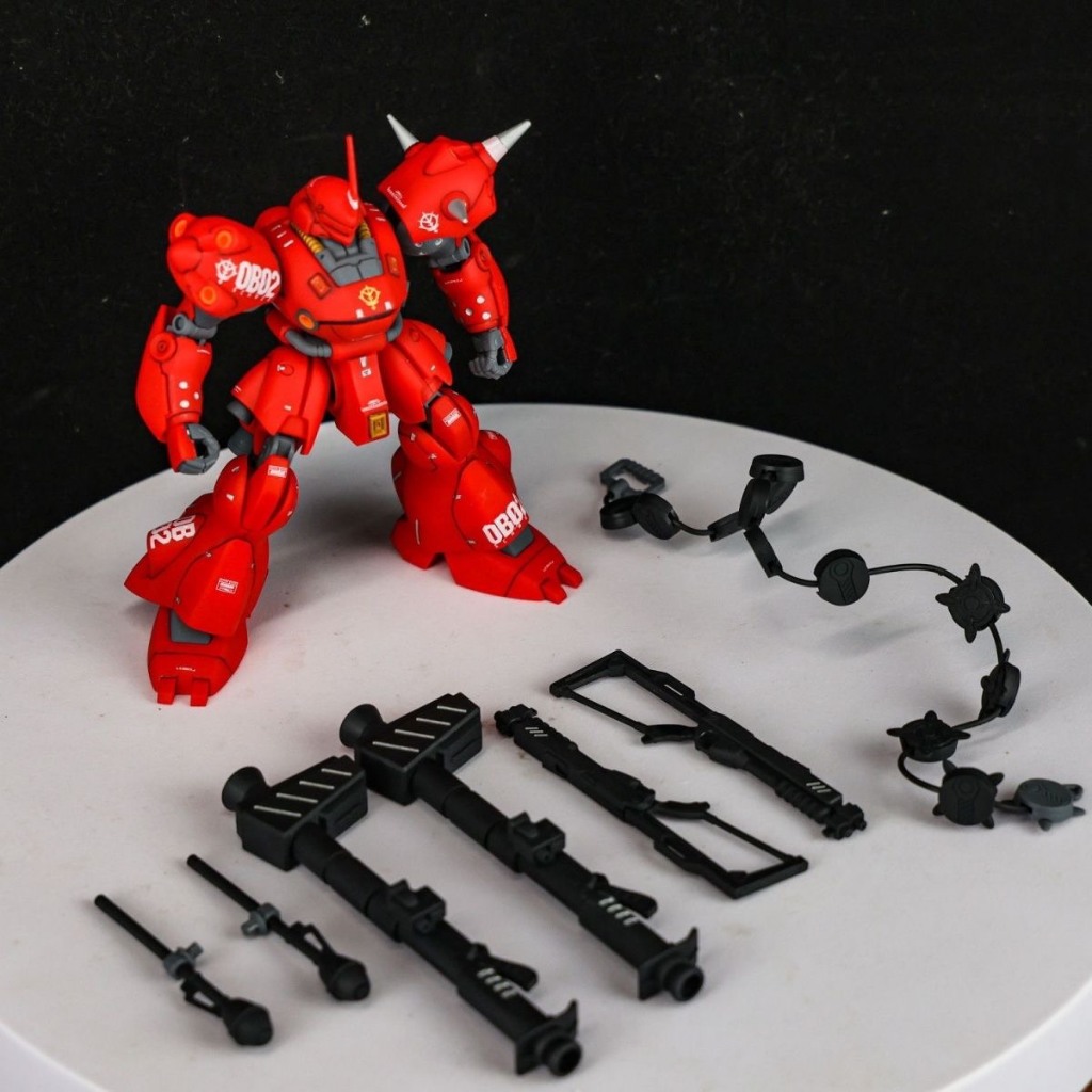 Gundam HG Kampfer Red custom color MS-18E HGUC Fighter kèm base decal ...