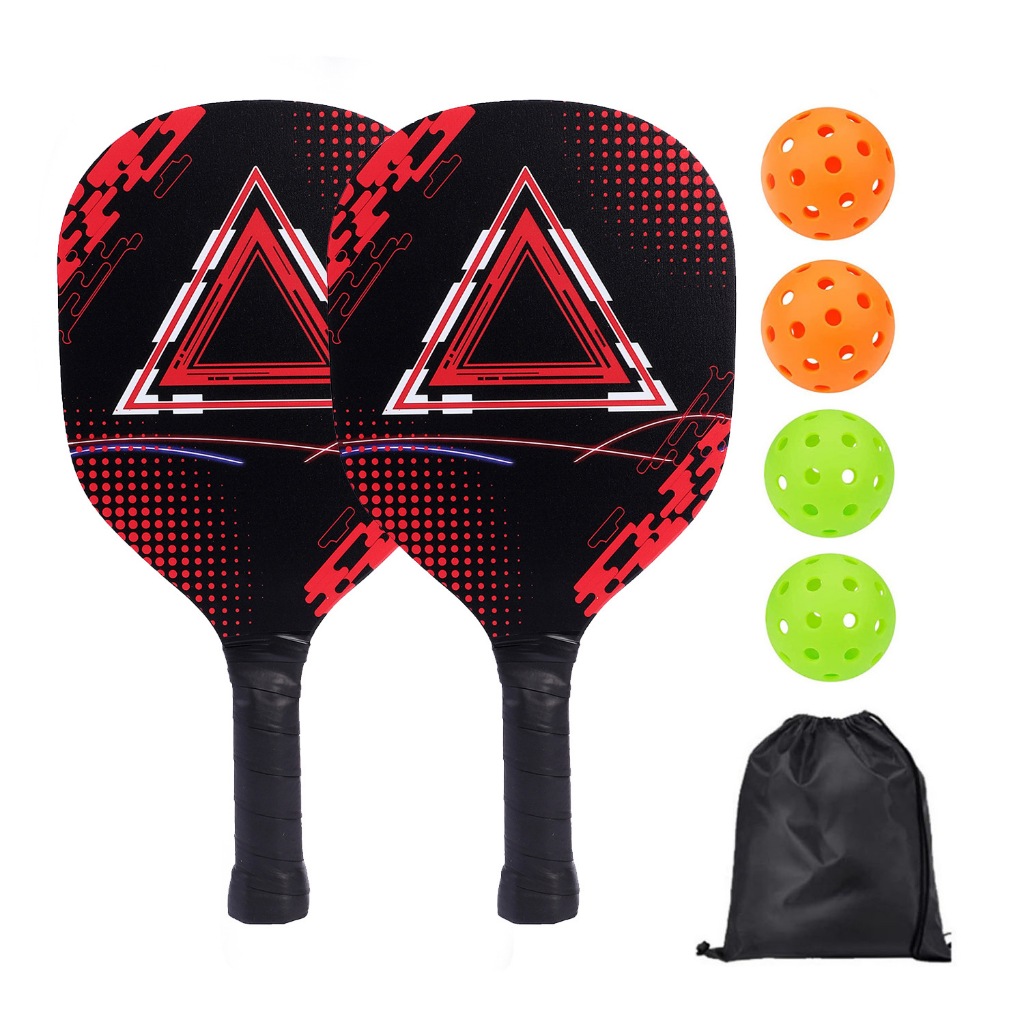 Combo 2 vợt Pickleball tặng 4 bóng và túi đựng, vợt Pickleball bằng gỗ ...