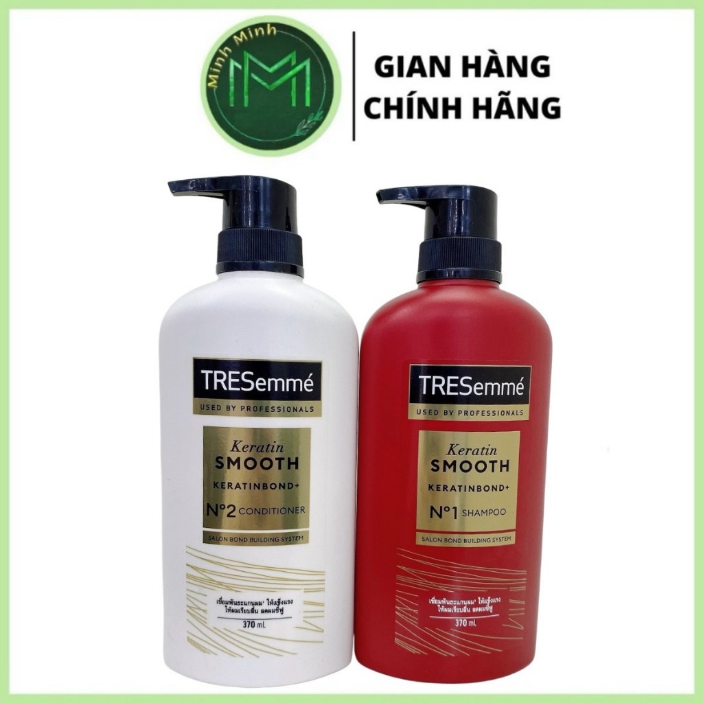 Gội Xả Tresemmé Keratin Smooth Thái Lan Dưỡng Tóc Khô Xơ Rối Gội 370ml, Xả 370ml | Shopee Việt Nam