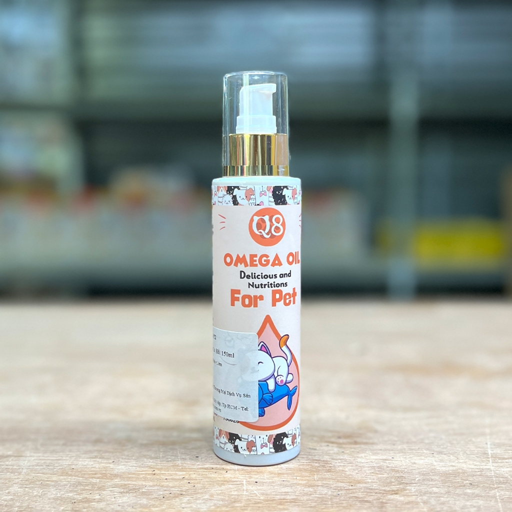 Dầu cá hồi cho chó mèo dưỡng giúp lông mềm mượt và tăng sức đề kháng 150ml (PET 0052 ...