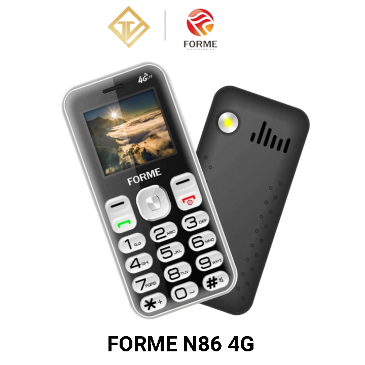 Điện thoại Forme N86 4G Phím bấm lớn,khung viền kim loại - Hàng chính ...