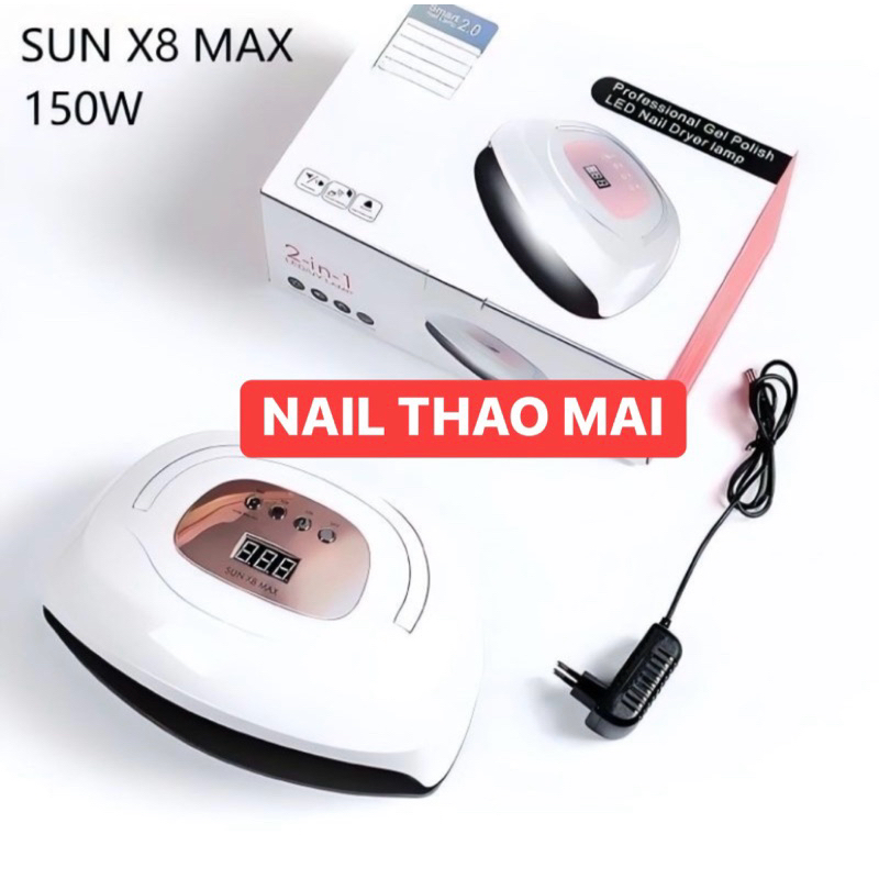 Máy Hơ Gel Sun X8 Max 150w, 57 Bóng Hàng Chính Hãng BH 3Tháng NAIL THAO MAI | Shopee Việt Nam