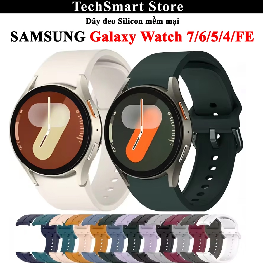 Dây đeo silicon Samsung Galaxy Watch 7,Watch 6/5/4/FE | Shopee Việt Nam