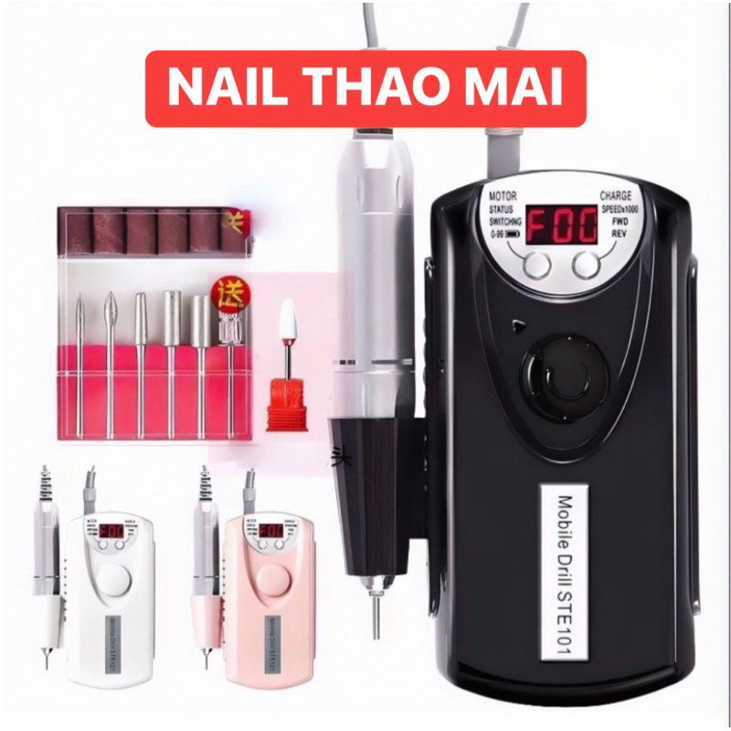 Máy Mài Móng Tích Điện STE101 Hàng Chính Hãng (BH 3Tháng) NAIL THAO MAI | Shopee Việt Nam