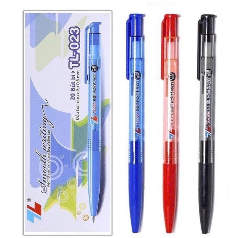 Bút bi thiên long TL-023 ngòi to (set 10,20 bút) | Shopee Việt Nam