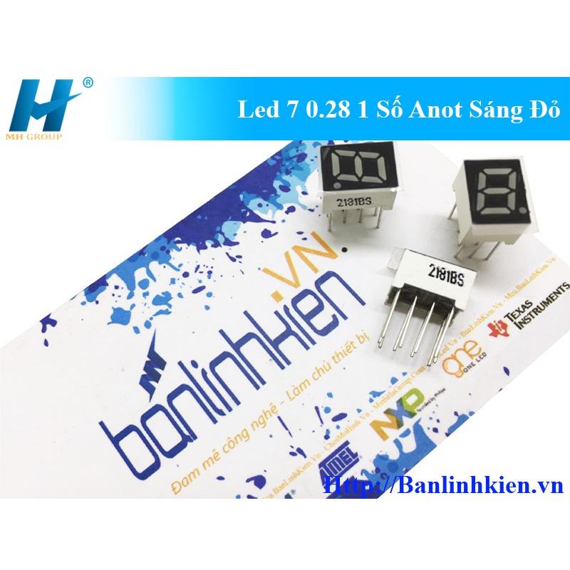 Led 7 0.28 1 Số Anot Sáng Đỏ Mã LK_08832 | Shopee Việt Nam