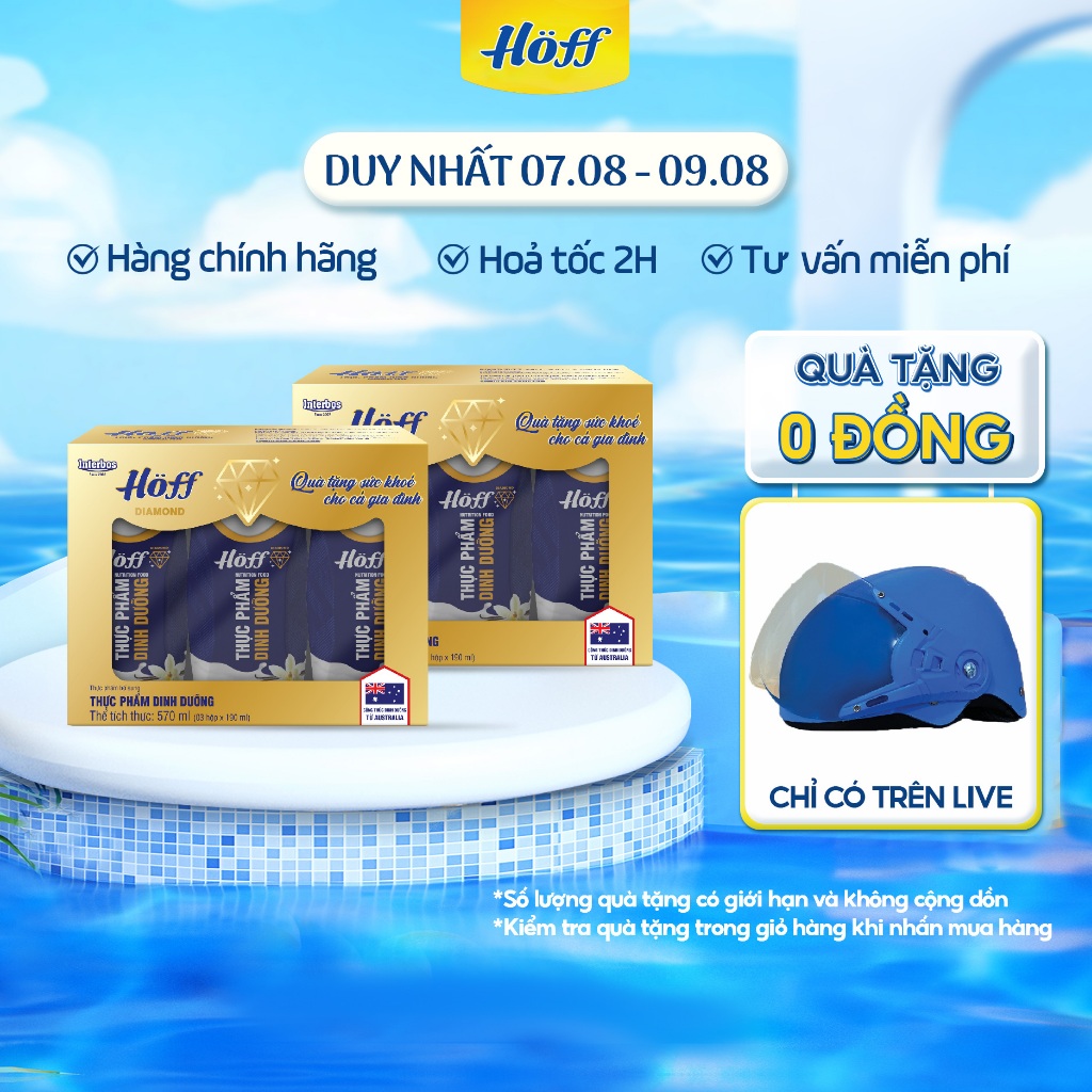 Sữa dinh dưỡng HOFF DIAMOND 2 Lốc (190ml x 6 hộp) | Shopee Việt Nam