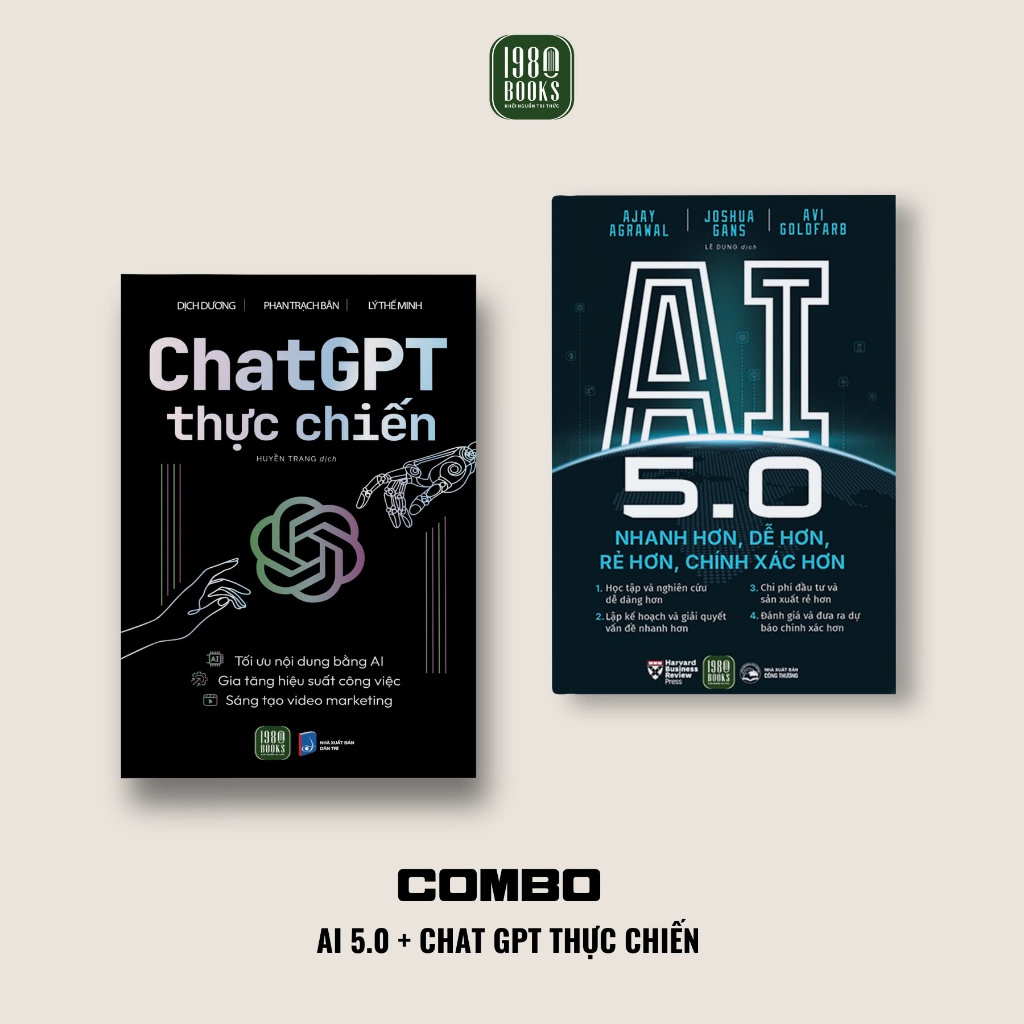 Sách - Combo Chat GPT Thực Chiến + AI 5.0 | Shopee Việt Nam