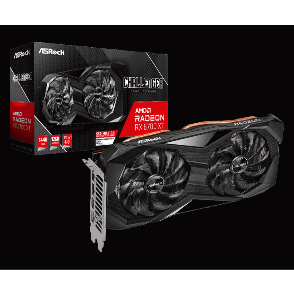 Graphic Card_VGA ASROCK Radeon RX 6700 XT Challenger D 12GB (RX6700XT ...