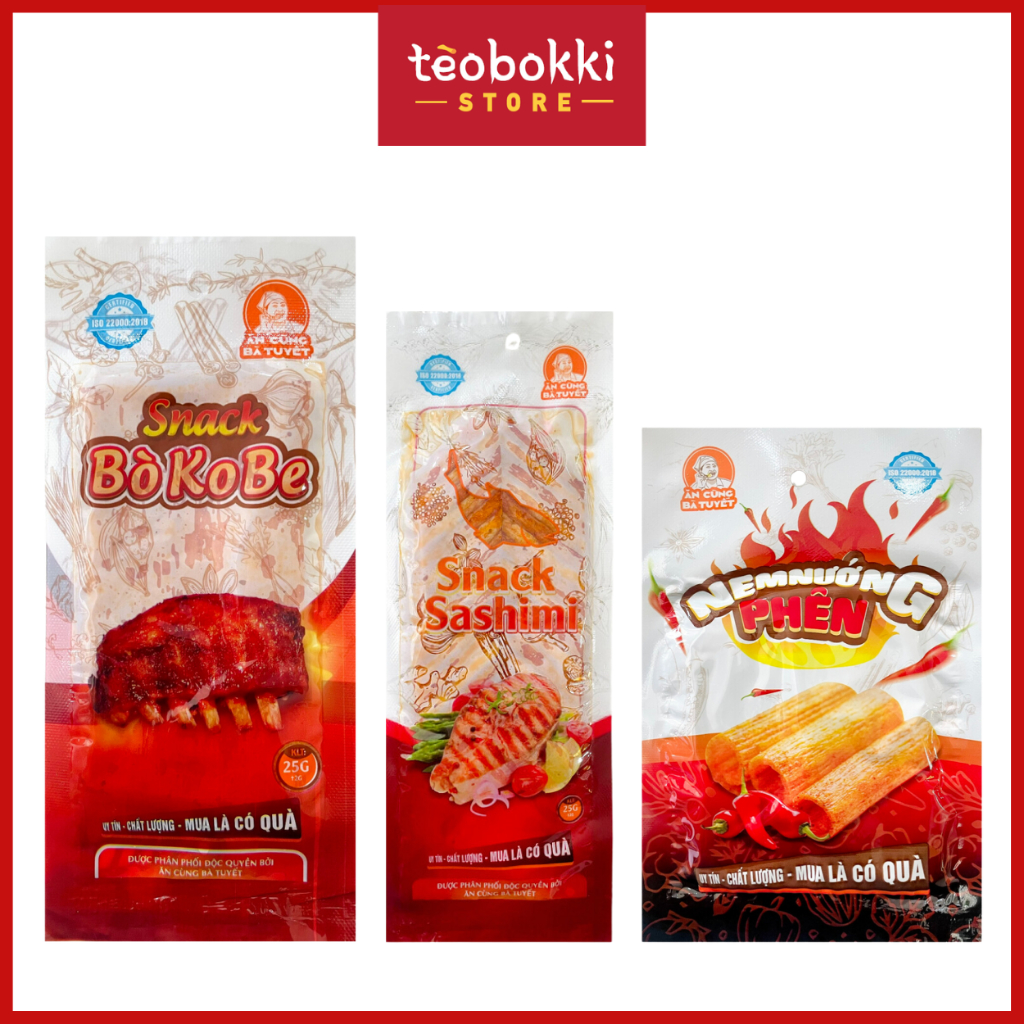 Snack bò kobe, sashimi, nem nướng phên, snack cột điện Ăn Cùng Bà Tuyết ...