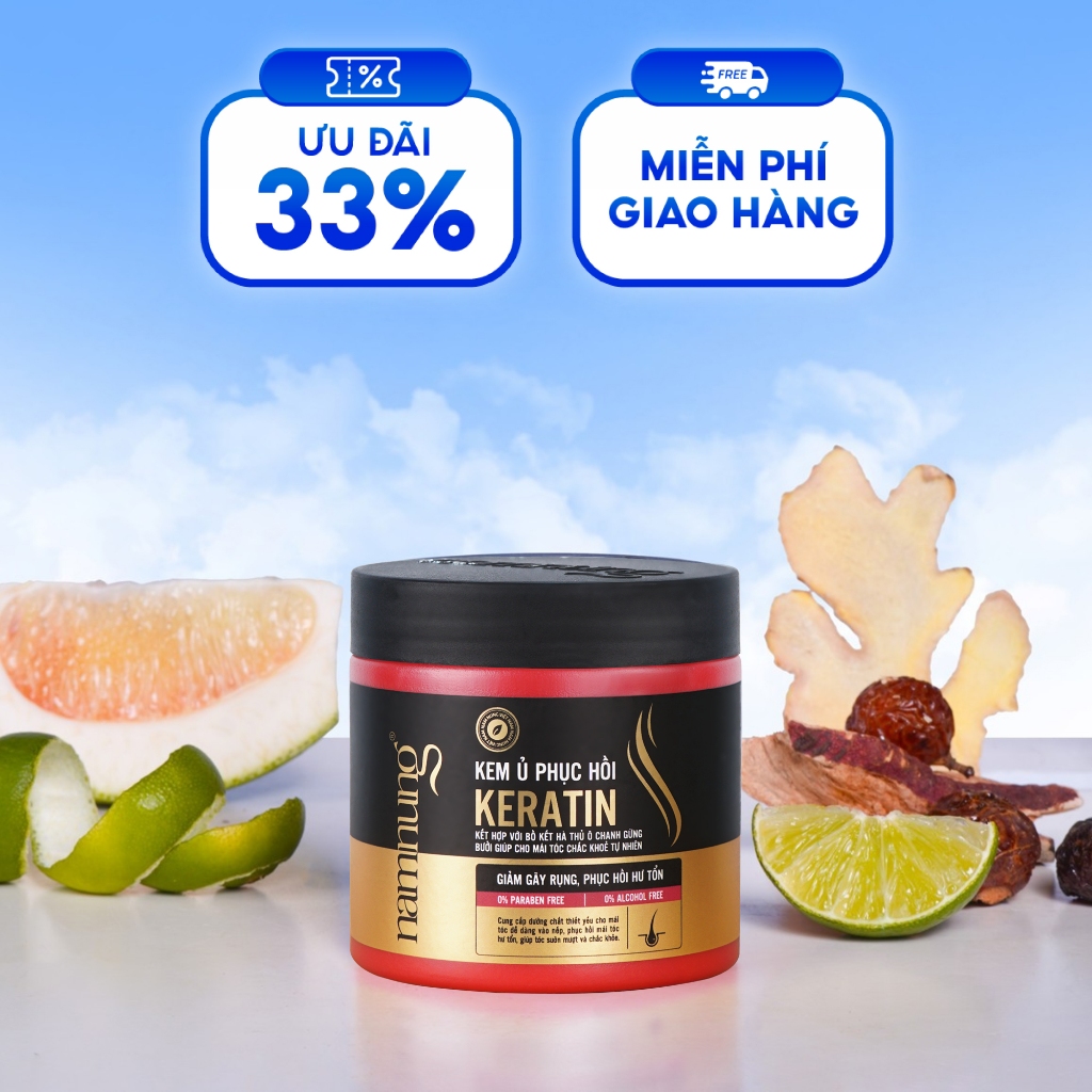 Kem ủ tóc NAMNUNG hỗ trợ phục hồi tóc khô xơ gãy rụng giúp tóc mềm mượt ...