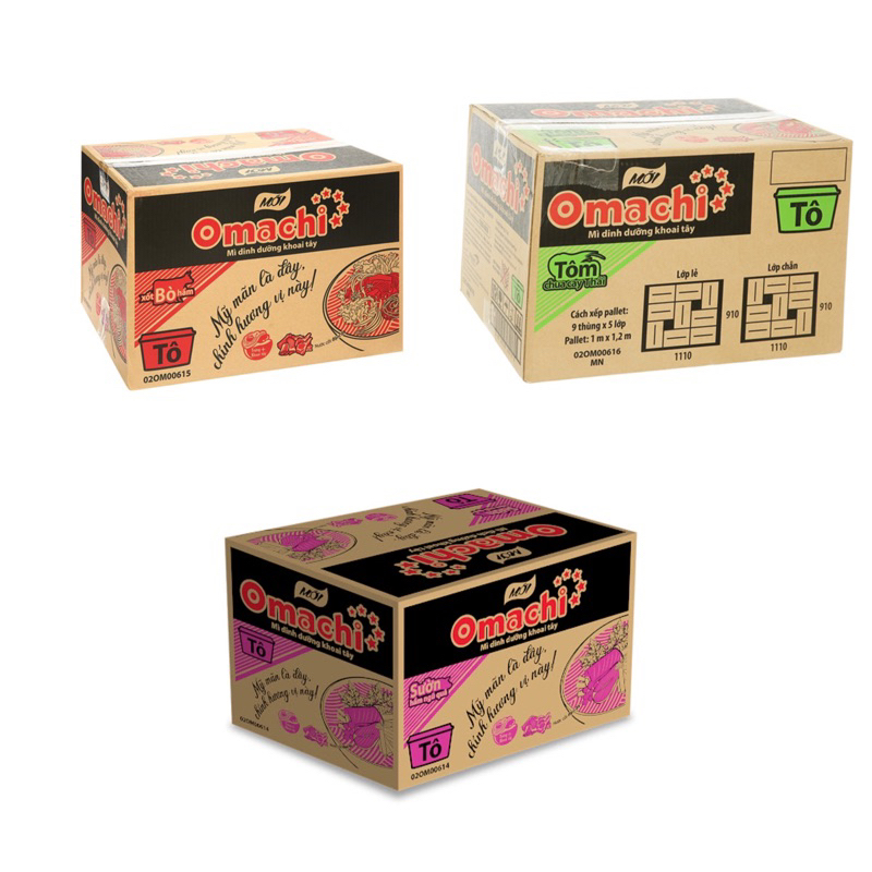 Mì Omachi Tô Thùng 18 Tô X 92G | Shopee Việt Nam