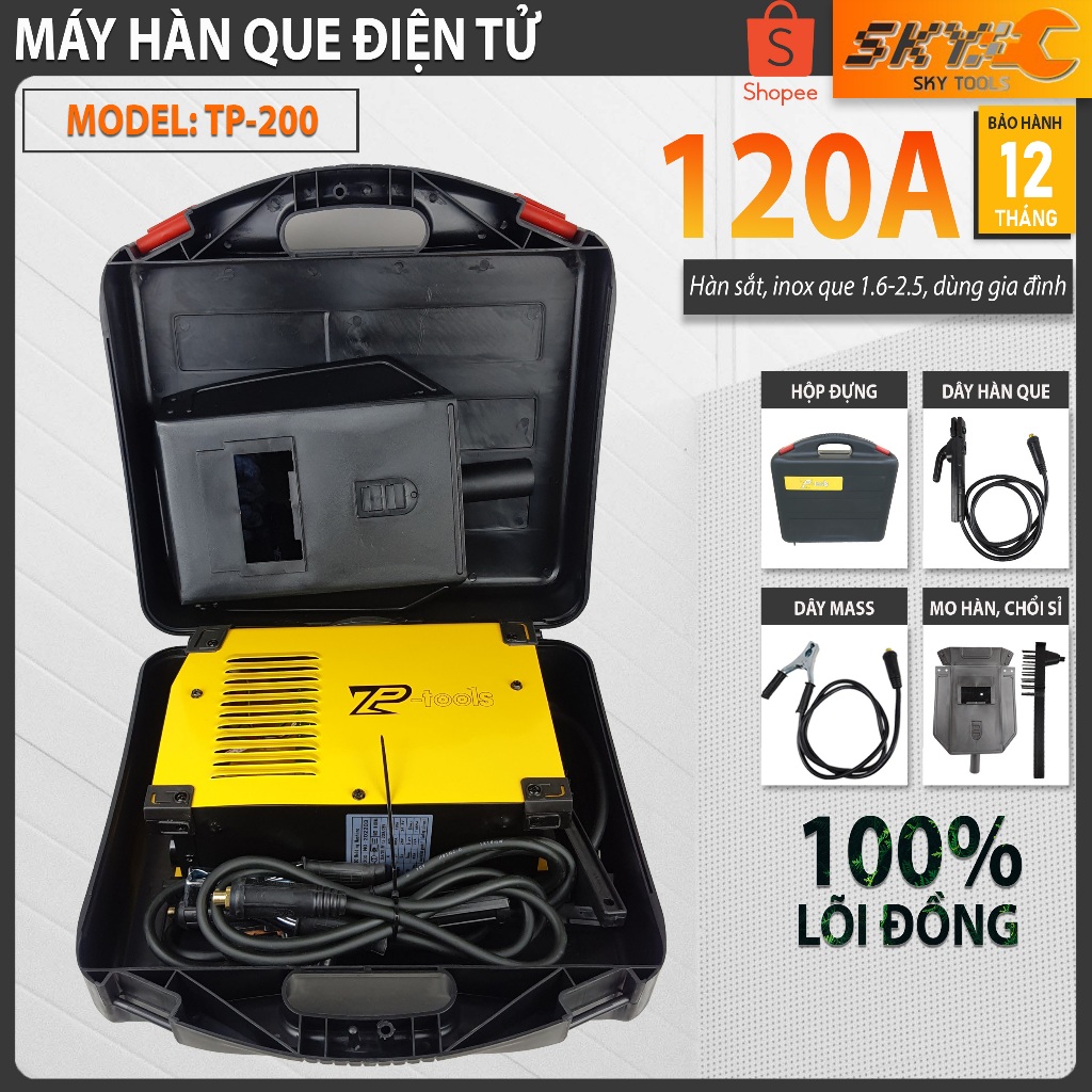 [TẶNG VALI CHUYÊN DỤNG VÀ PHỤ KIỆN] TP200 Máy hàn điện tử, máy hàn mini gia đình chuyên hàn kéo ...