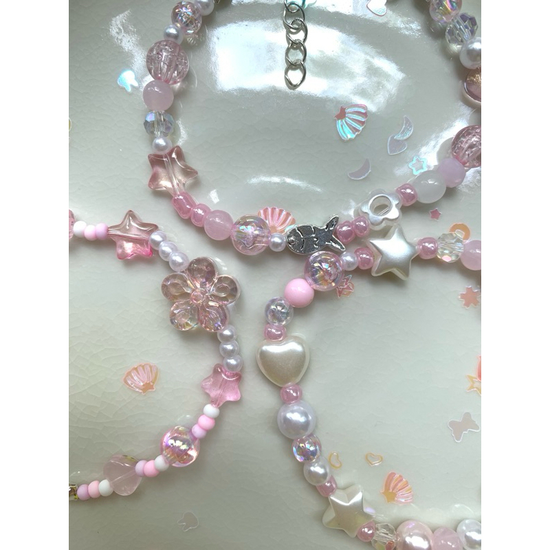 Blushing romance |• Set vòng handmade by Minzubeads ♡ | Shopee Việt Nam