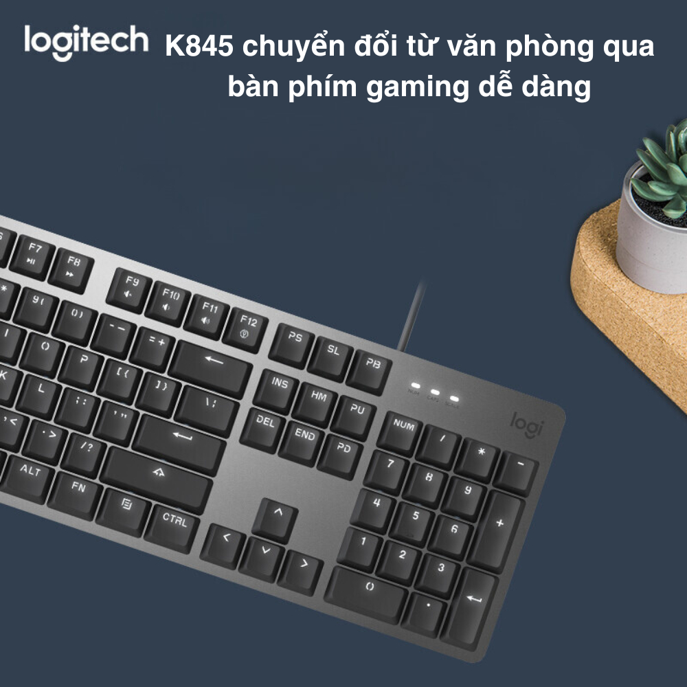 Bàn phím cơ có dây LOGITECH K845- RGB, full size, thiết kế tối giản bảo ...
