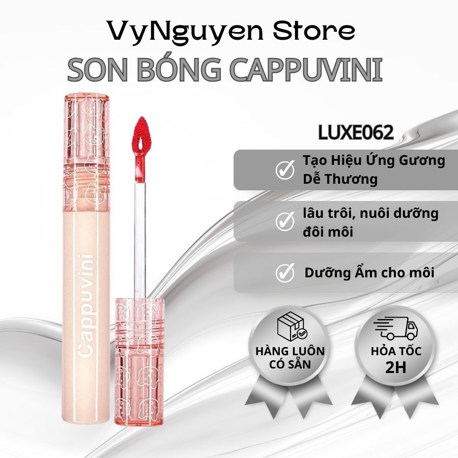 Son Bóng Cappuvini Dưỡng Ẩm Chống Thấm Nước - Sắc Màu Tươi Tắn & Dưỡng ...