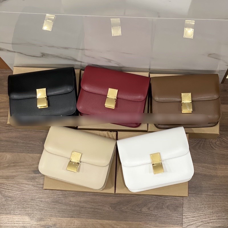 Túi Xi Lin khoá vuông size 19 có hộp | Shopee Việt Nam