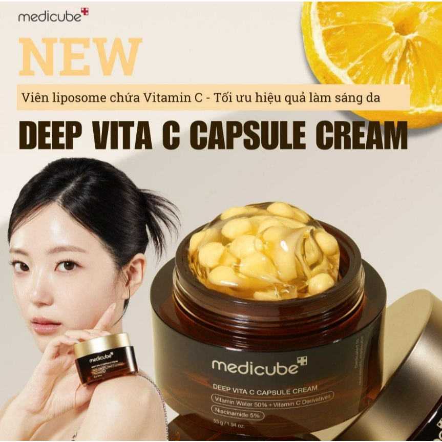 Kem dưỡng Medicube Deep Vita C Capsule Cream 55g | Shopee Việt Nam